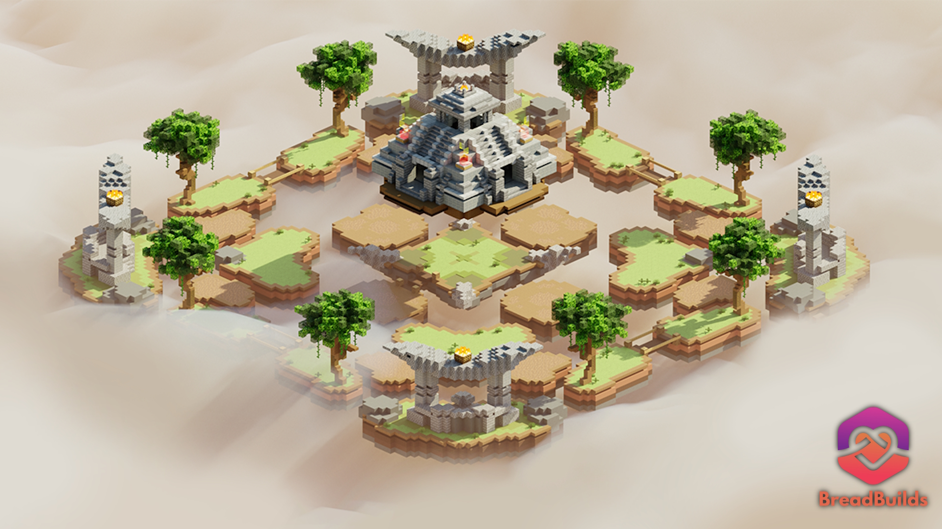 Mayan - KnockbackFFA Map - 110x110 | Chunkfactory